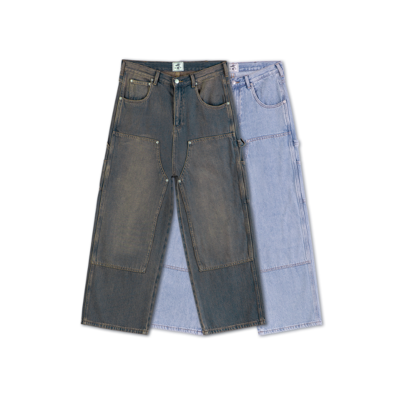 Washed Flare Work Jeans – IDLT Basics